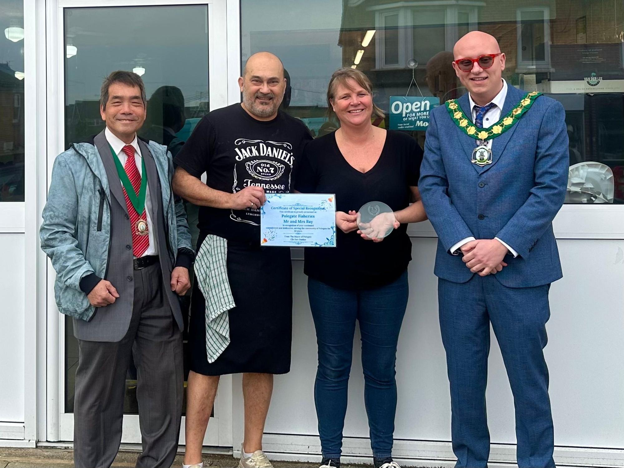 Polegate Mayor thanks local business for commitment to the town