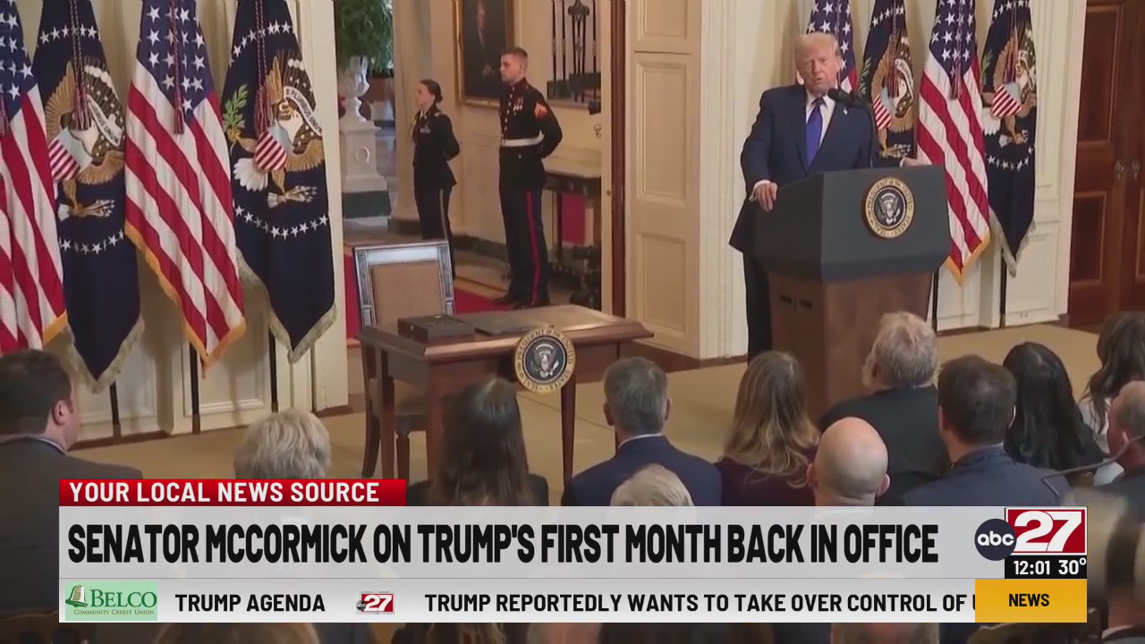 Senator McCormick on Trump's first month back in office