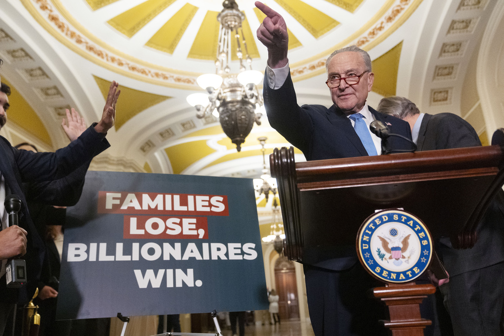 Democrats channel their outrage over DOGE, Ukraine and more in marathon ...