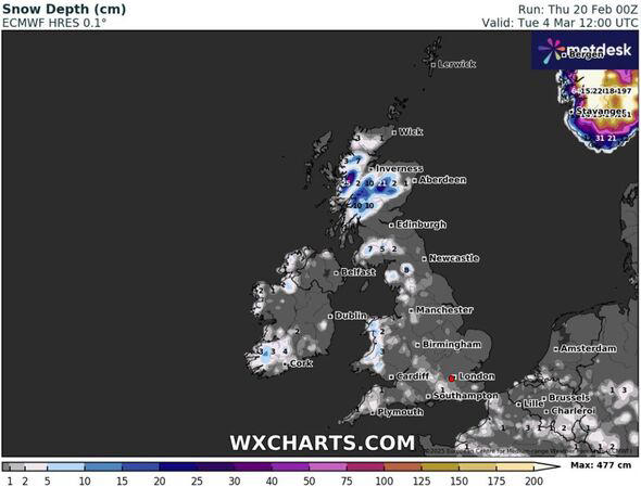 UK snow forecast as weather maps reveal exact date three day storm ...