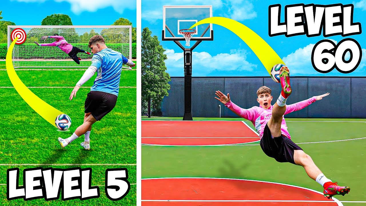 Football’s Most Impossible Trick Shots – Level 1 to 100!