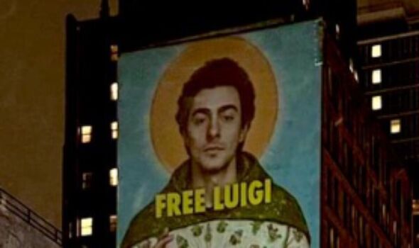Huge saint-like 'Free Luigi' mural 'appears' on eve of court appearance