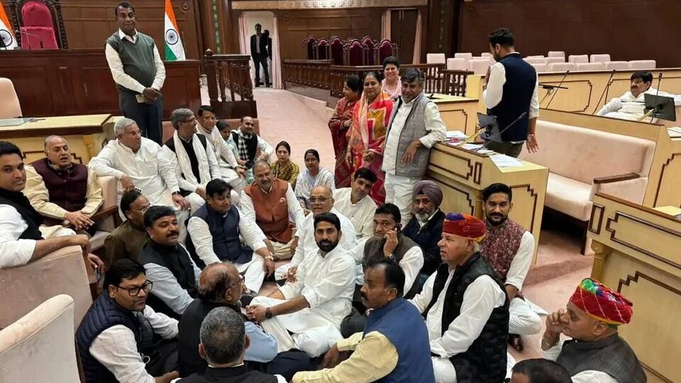 Rajasthan: 6 Congress MLAs suspended, to spend night in assembly after ...