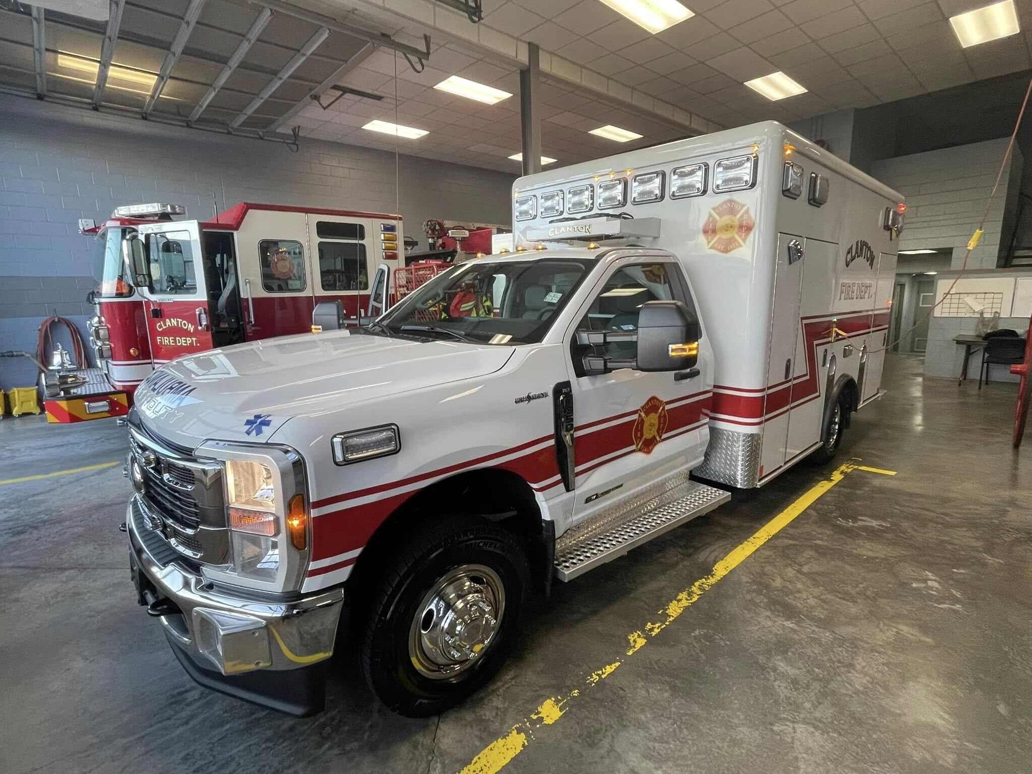 Clanton Fire Department receives new ambulance