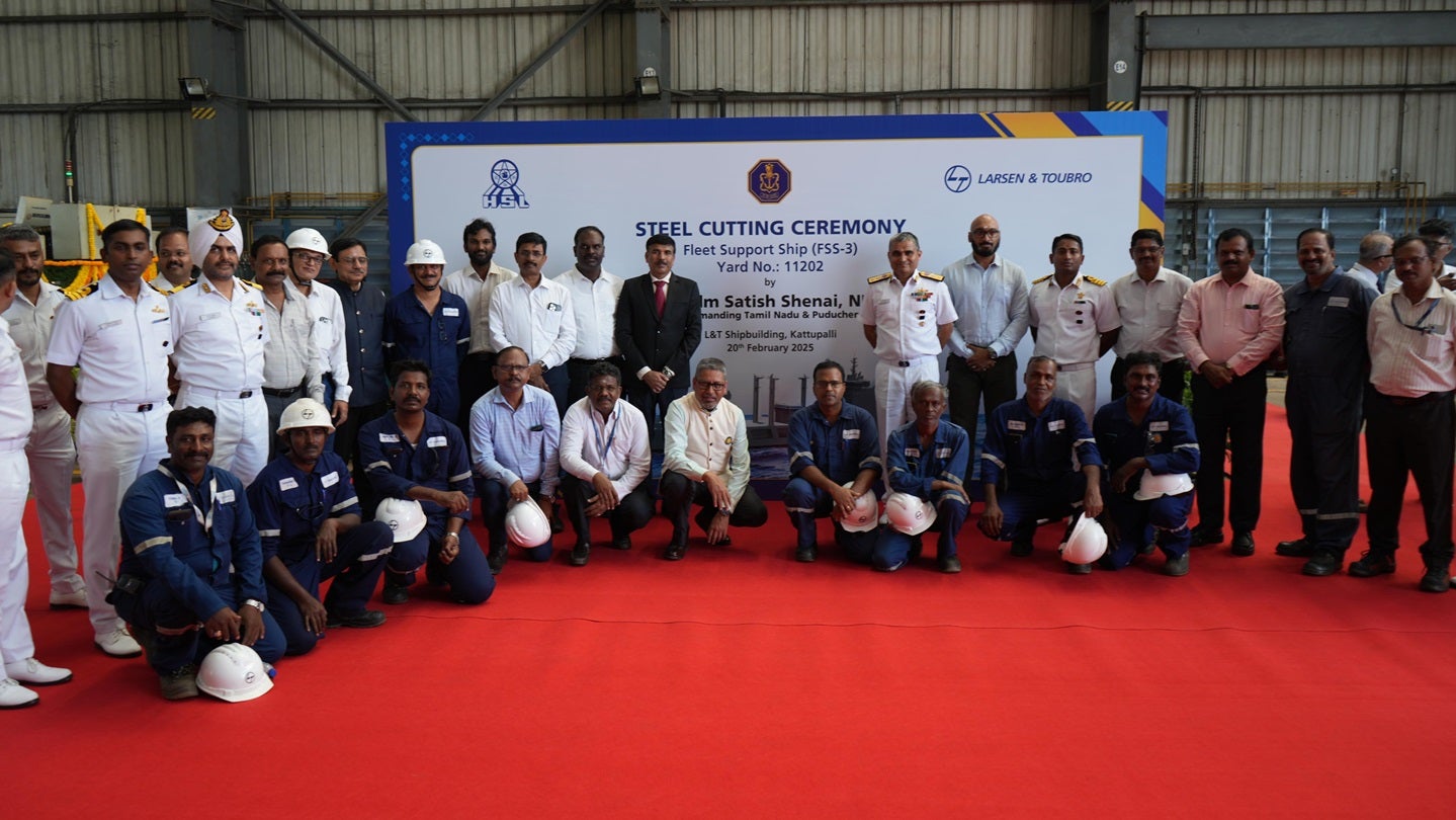 Construction begins on Indian Navy’s third FSS
