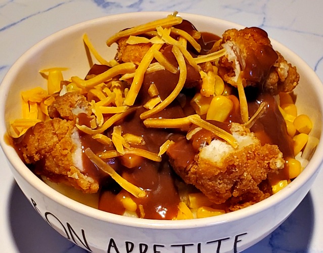 Copycat KFC Mashed Potato Bowls!! Easy Family Dinner!