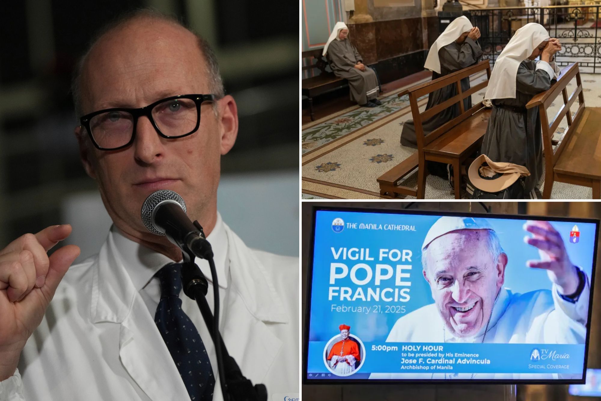 Pope Francis’ condition isn’t life-threatening but ‘not out of danger’