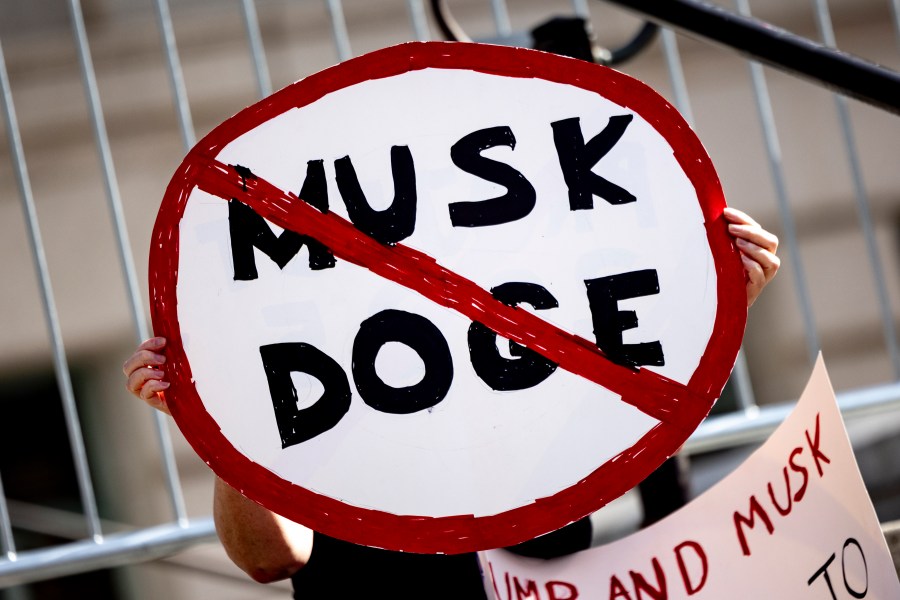 Hagerstown rallies in protest against DOGE’s plans to downsize federal ...