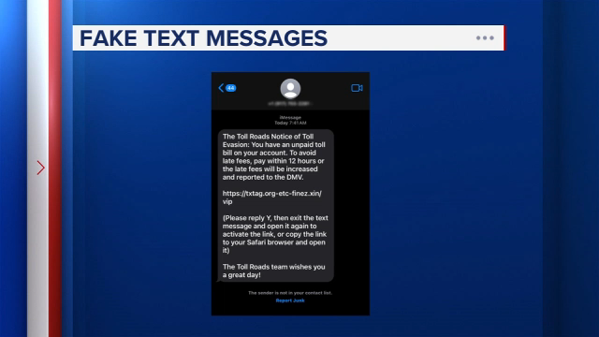 Harris County officials give new warning about toll road text scam ...
