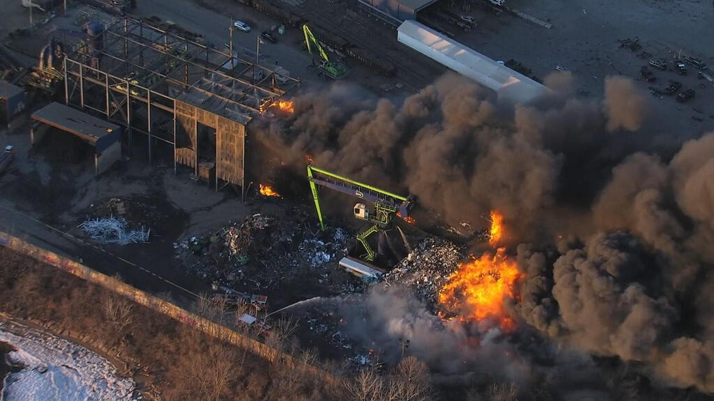 Junkyard fire in Camden, New Jersey placed under control after ...