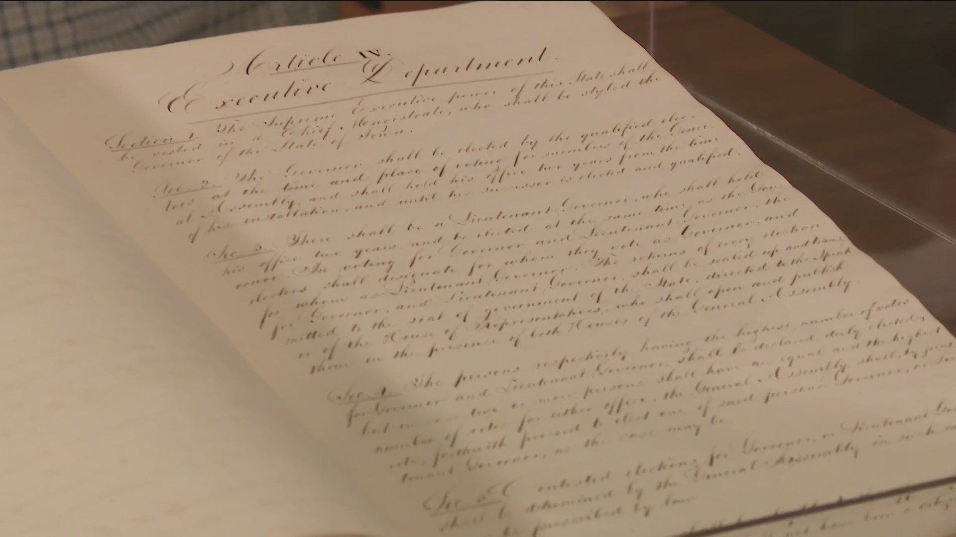 Iowa's constitution has a new home