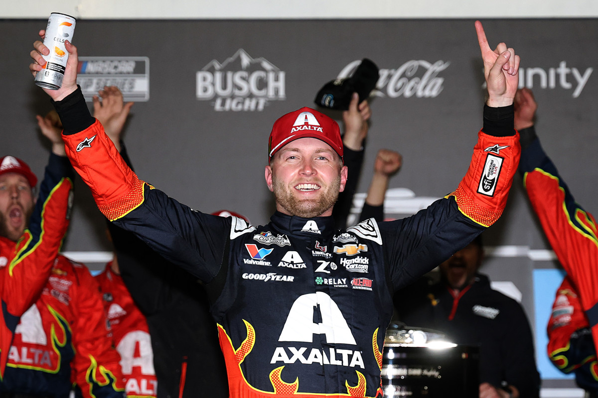 NASCAR Winner Seemingly Takes a Page Out of Travis Kelce's Book as He ...