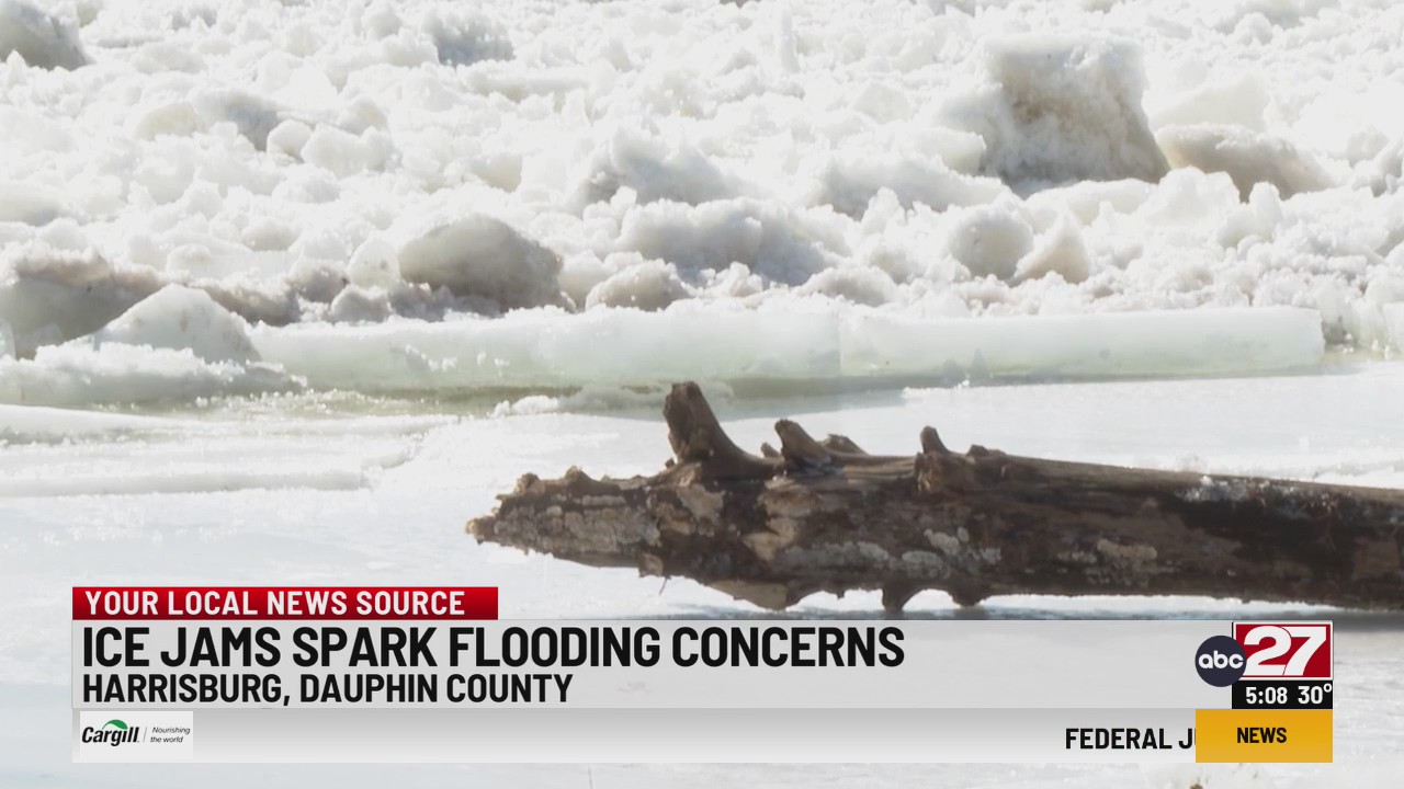 Ice jams spark flooding concerns along Susquehanna River