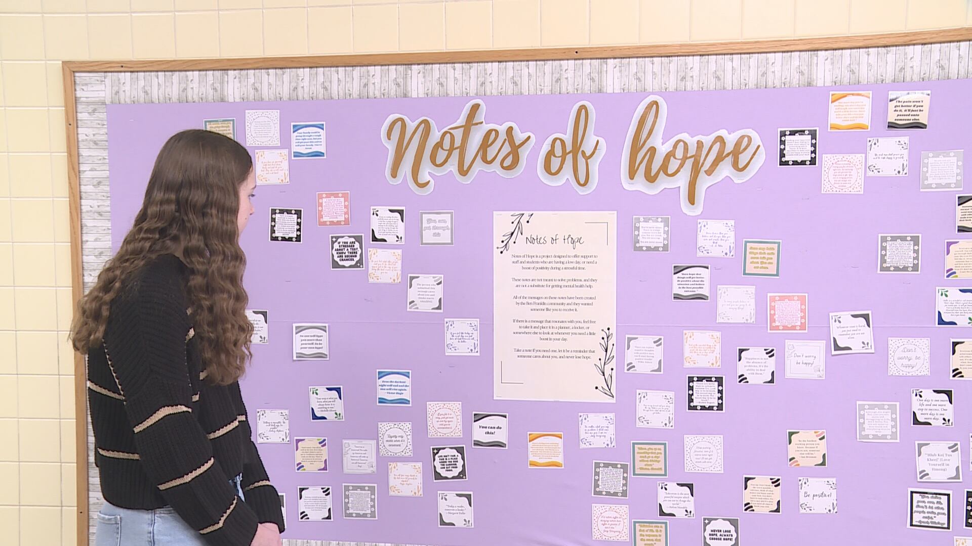 Spreading positivity with ‘Notes of Hope’ at Stevens Point junior high ...