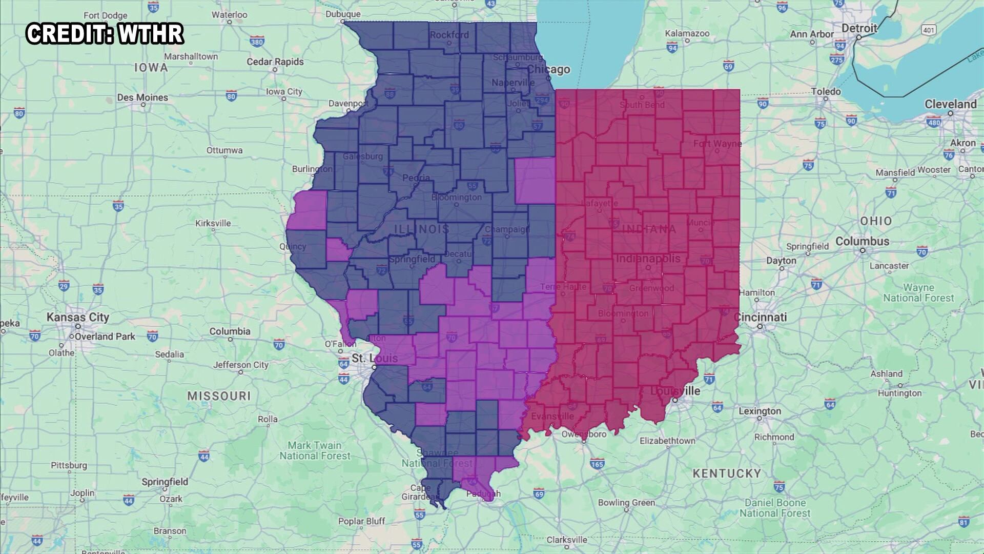 Indiana lawmakers advance plan to take counties from Illinois