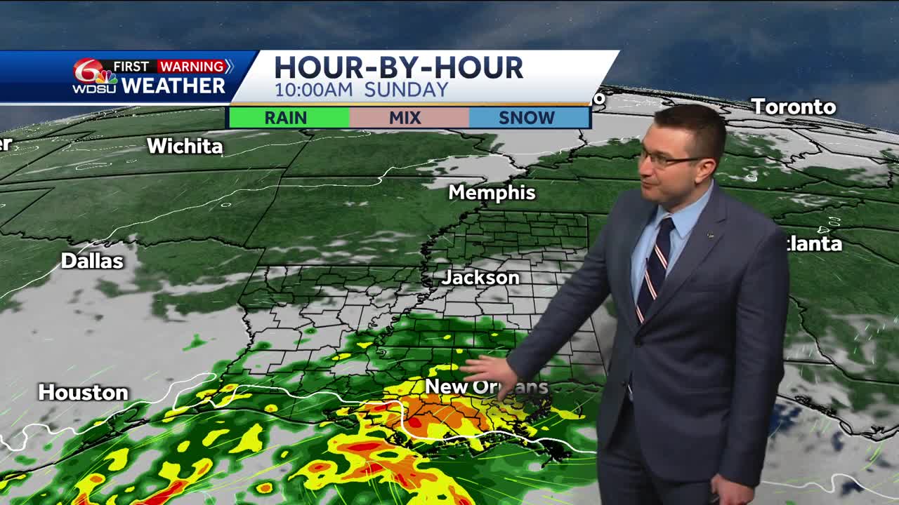 Another cold day and tracking rain Sunday