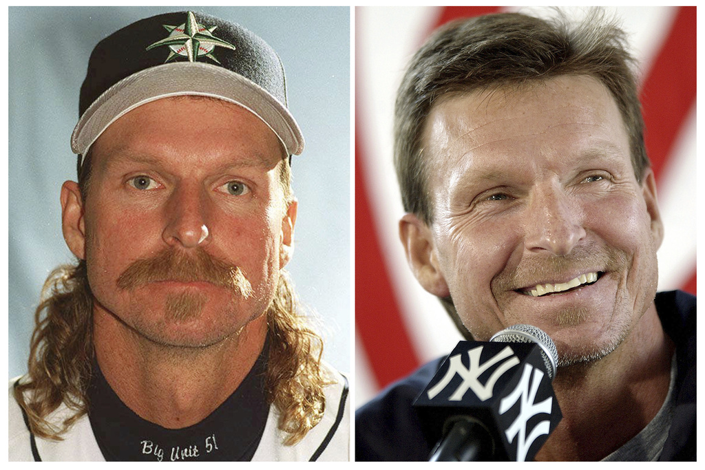 A look at some Yankees who trimmed their hair to comport with the team ...