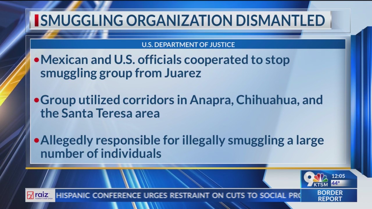US, Mexico dismantle smuggling organizations