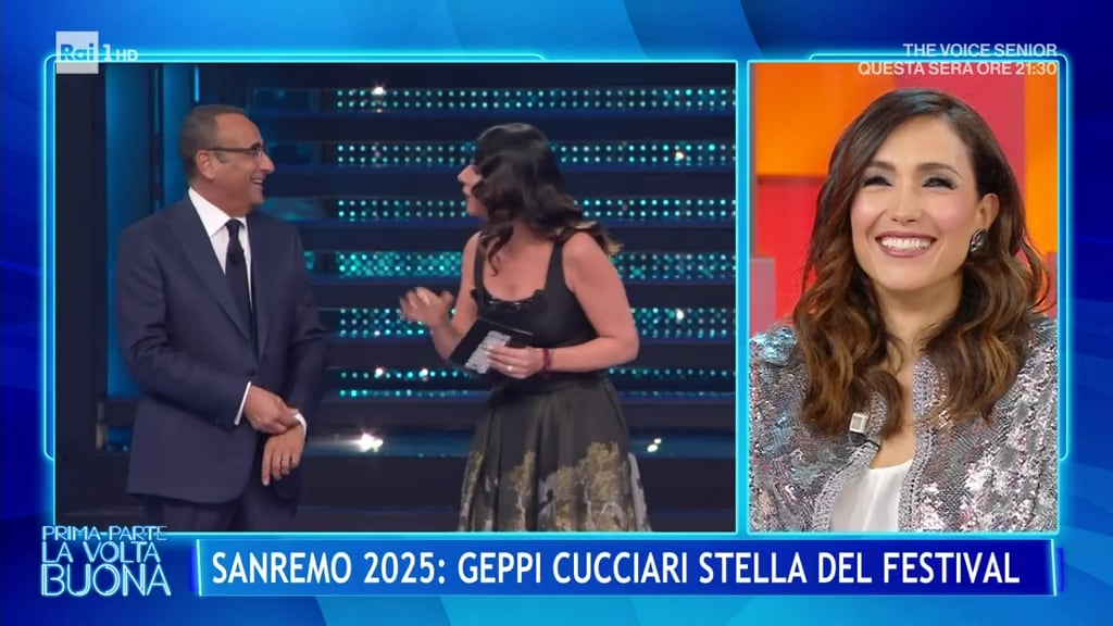 Sanremo 2025: Geppi Cucciari stella del Festival - La Volta Buona 21/02 ...