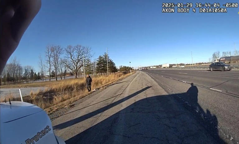 Video shows Pendleton police shoot, kill man holding knife on I-69