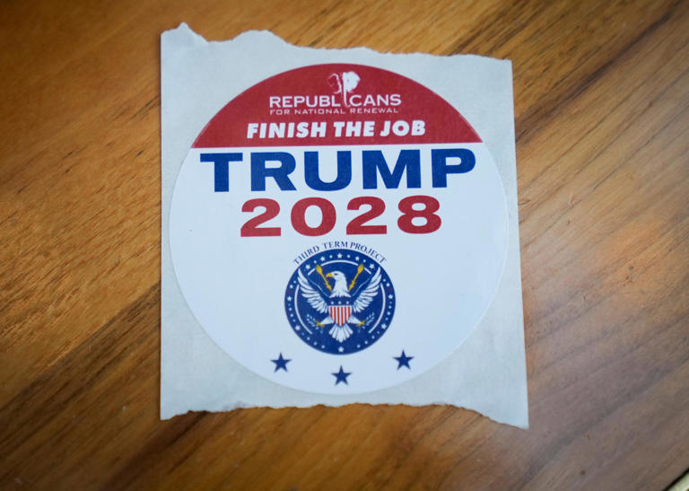 Barred from running for a third term, Trump keeps talking about it