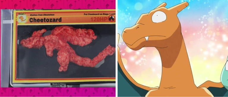 Cheeto con forma de Charizard se está vendiendo a miles de dólares