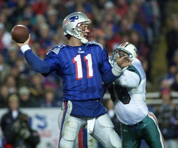 Drake Maye hints at return of Patriots 90s royal blue jersey