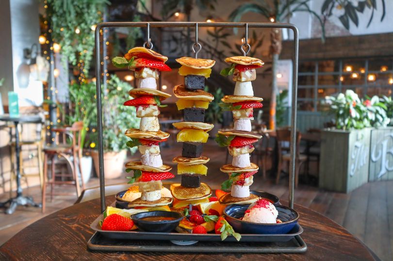 You can get an amazing-looking 'pancake kebab' in Cardiff