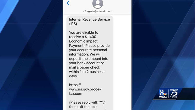 Scammers pose as IRS, claim you're eligible for $1,400 payment
