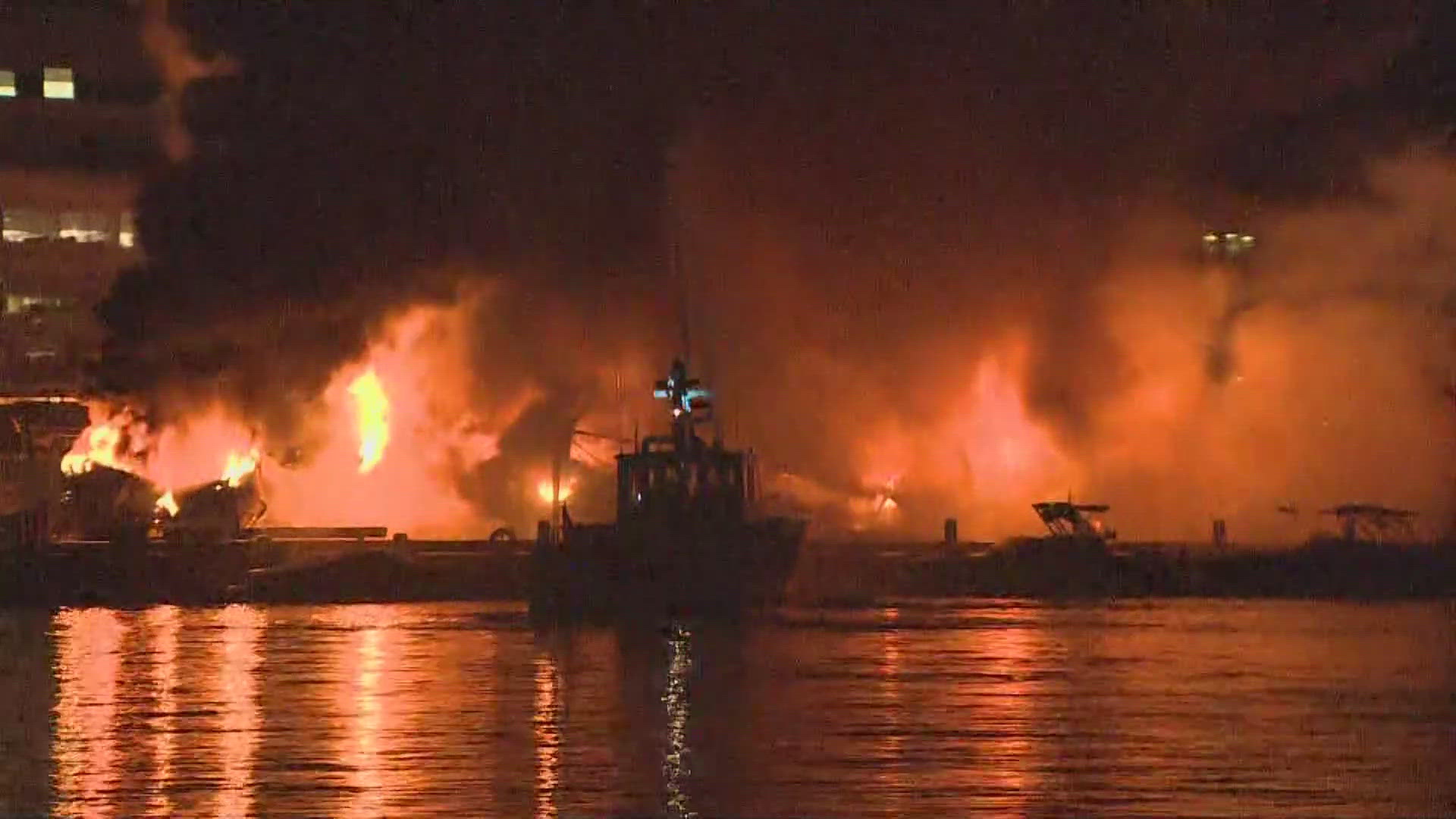 Man sentenced in massive 2023 fire at Lake Union boat storage facility