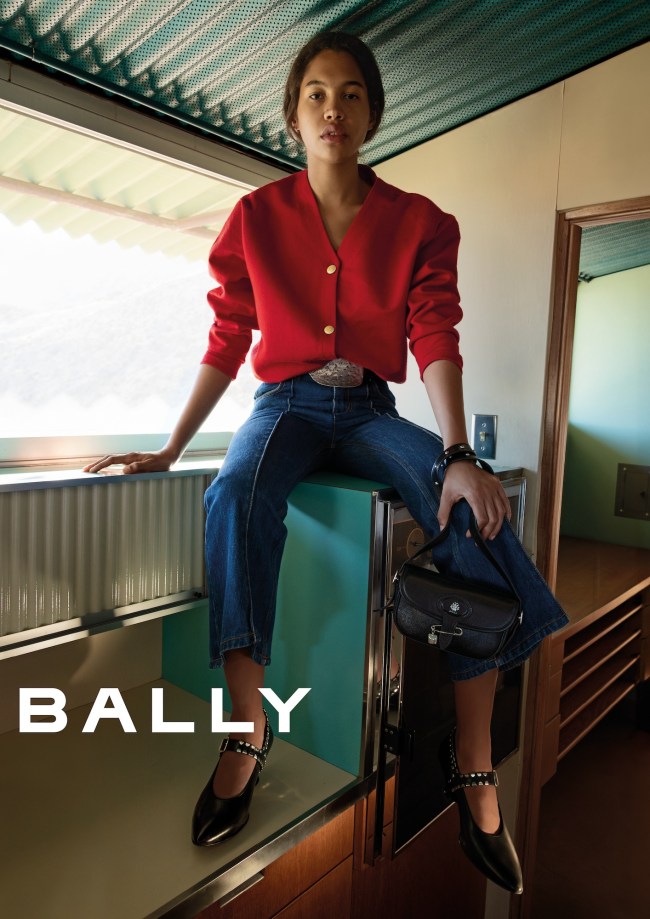 Bally's Spring 2025 Campaign Showcases Wedge Heel Mary Jane Pumps and ...