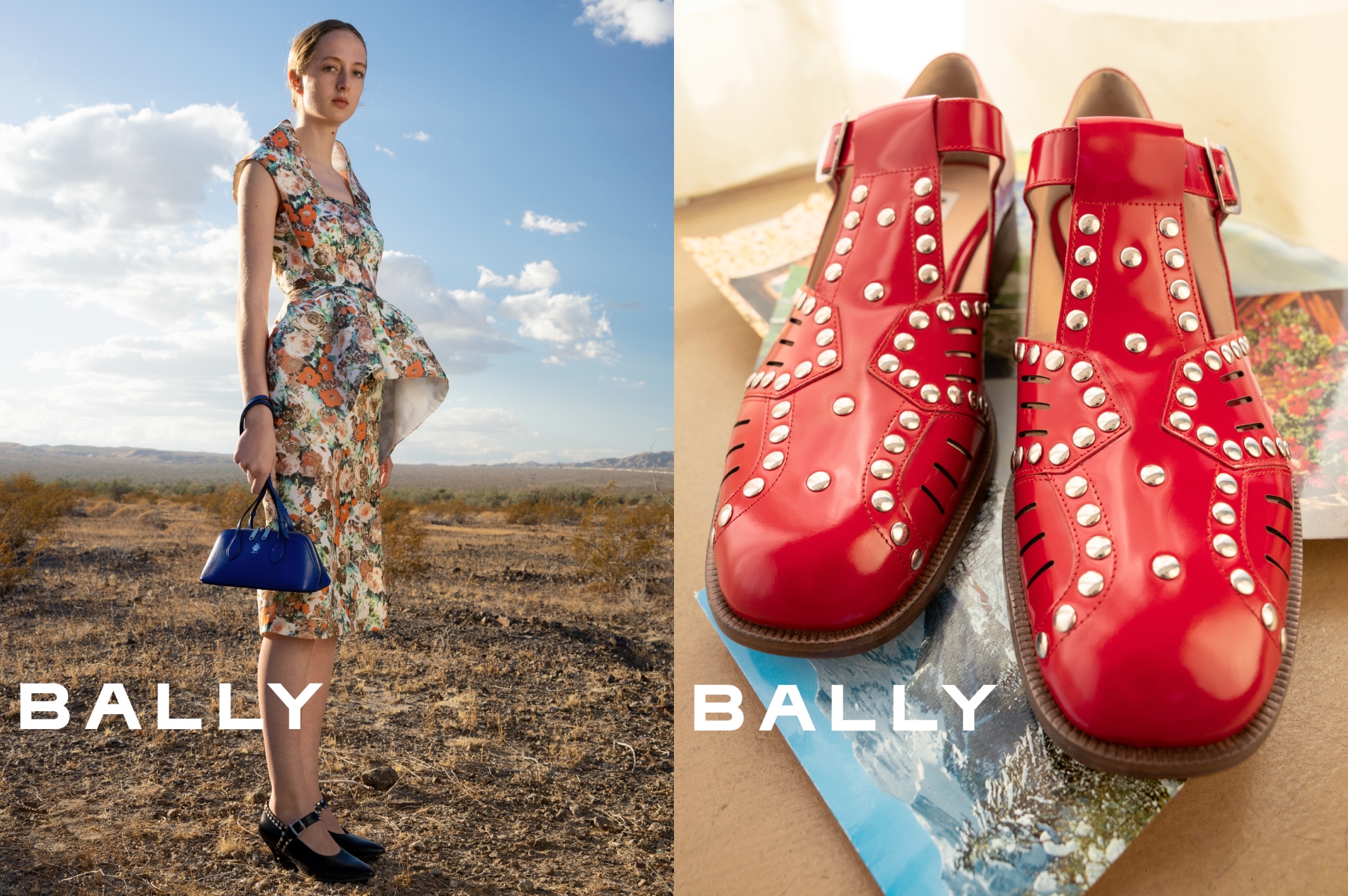 Bally's Spring 2025 Campaign Showcases Wedge Heel Mary Jane Pumps and ...
