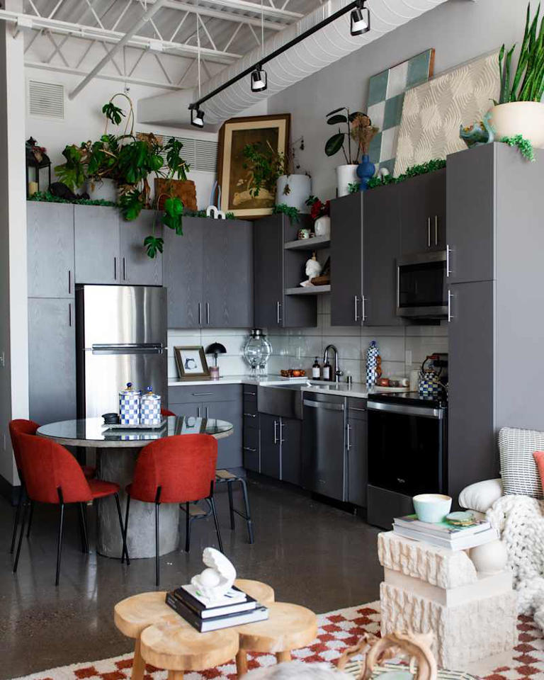 A $200 DIY Project Adds Tons of Function to This Gray "Blank Slate" Kitchen