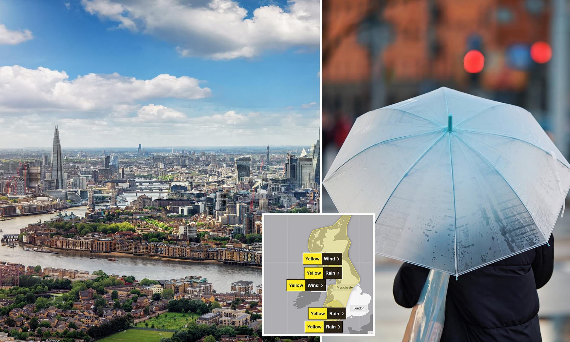 Sunny skies forecast for Saturday before 12 hours of heavy rain