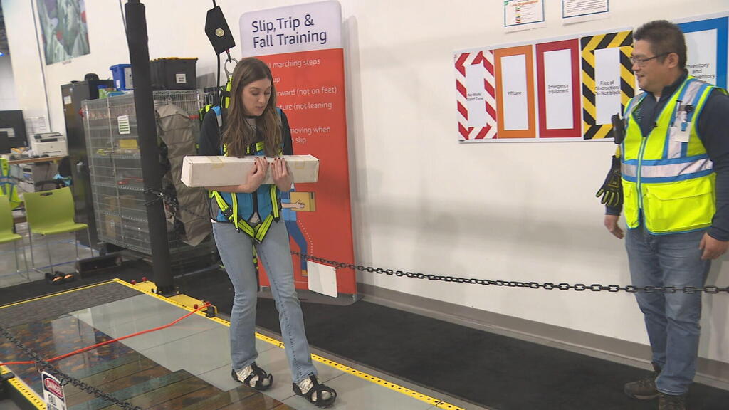 Amazon starts "slip simulator" to keep employees safe while delivering ...