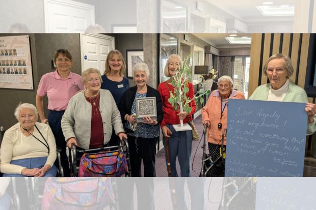 Residents launch 'Dignity Action Month' at care home