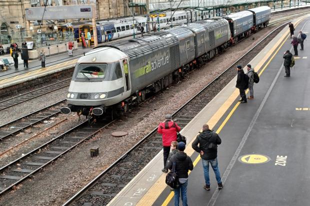 'Unusual' train photographed passing through Carlisle Railway Station