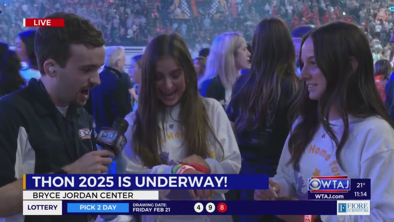 Live from THON 2025 Friday night at 11