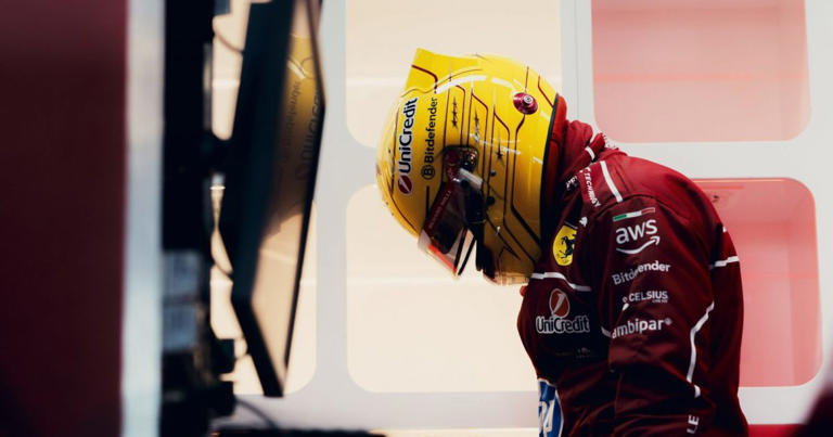 Lewis Hamilton explains Ferrari-inspired origin as iconic yellow helmet ...