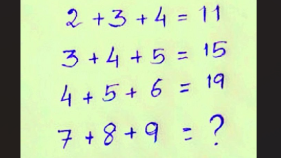 Brain teaser: If you crack this number puzzle in 15 seconds, you'll be ...