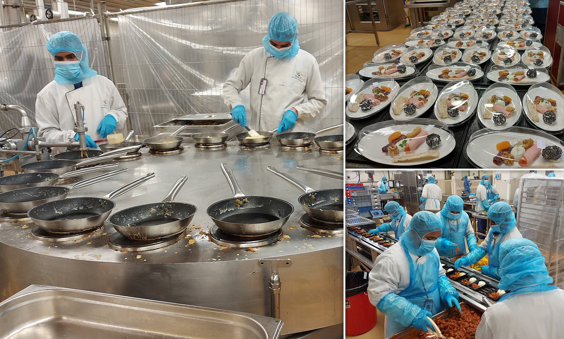 How plane food is really made: Inside the incredible 'kitchen city ...