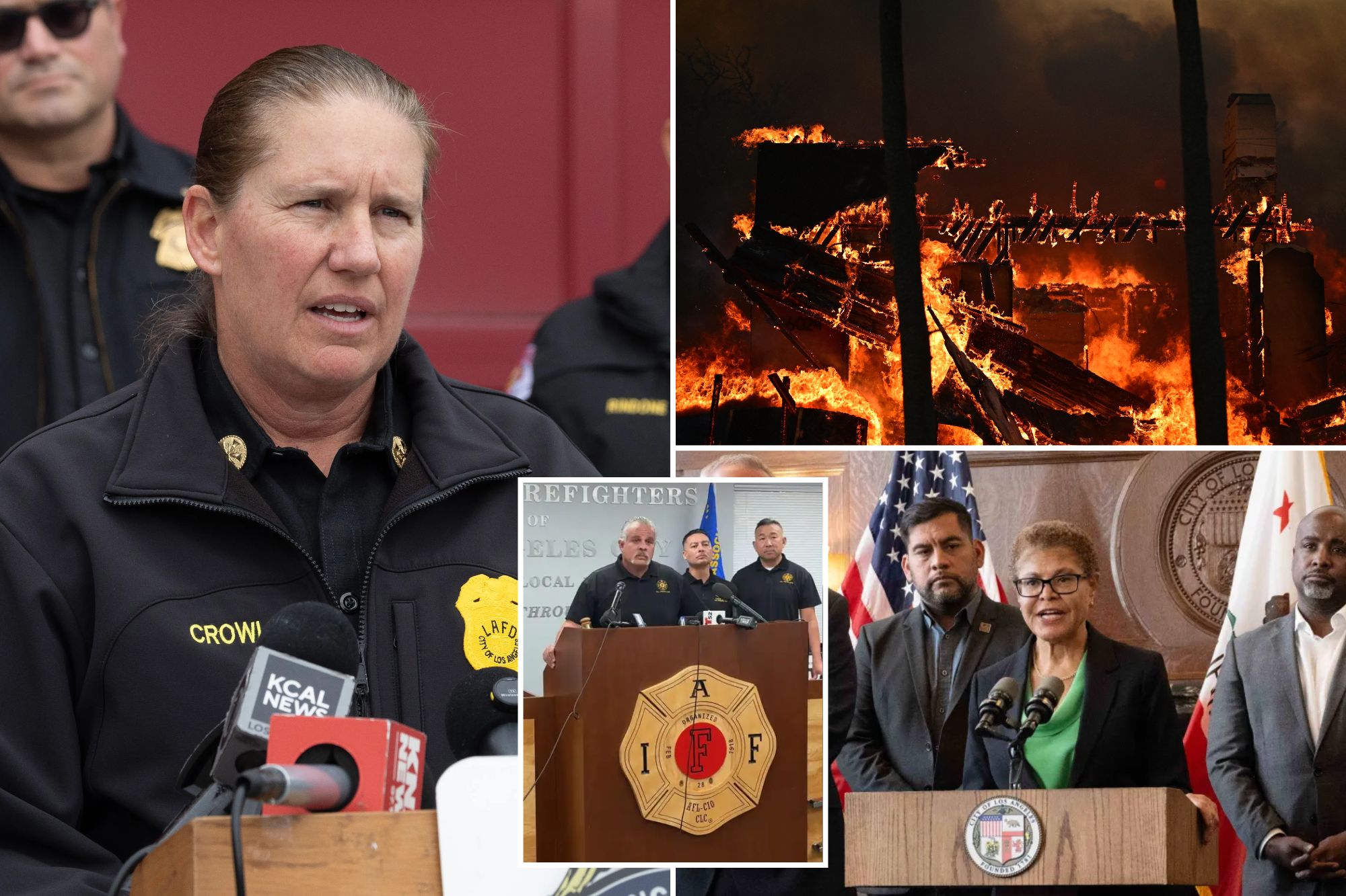 LA fire union prez blasts Mayor Karen Bass for axing chief Kristin ...