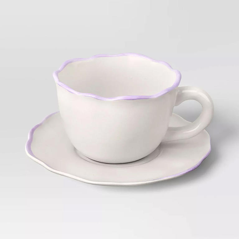 Target's Cutesy New Scalloped Stoneware Tea Cup and Saucer Set Is Only ...