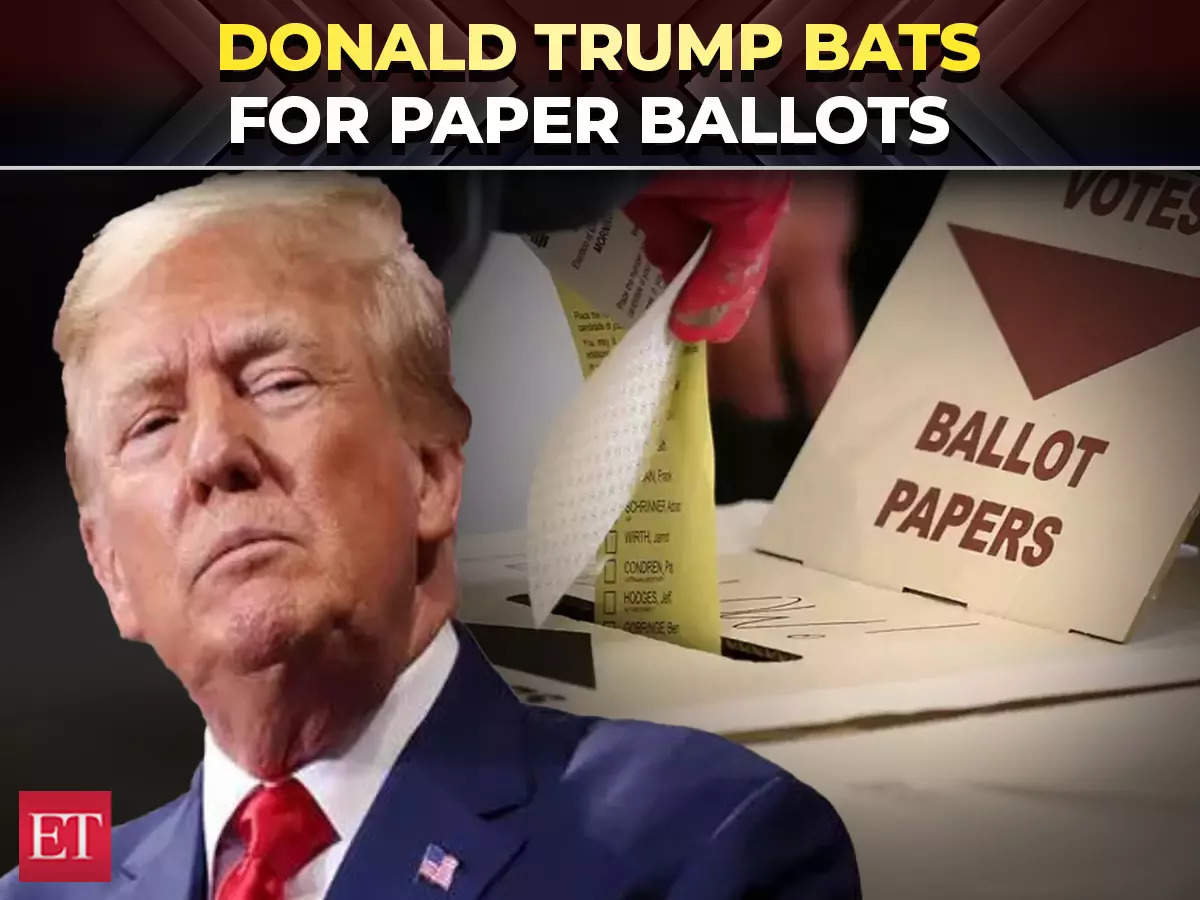 Trump urges governors to switch to paper ballots and same-day voting