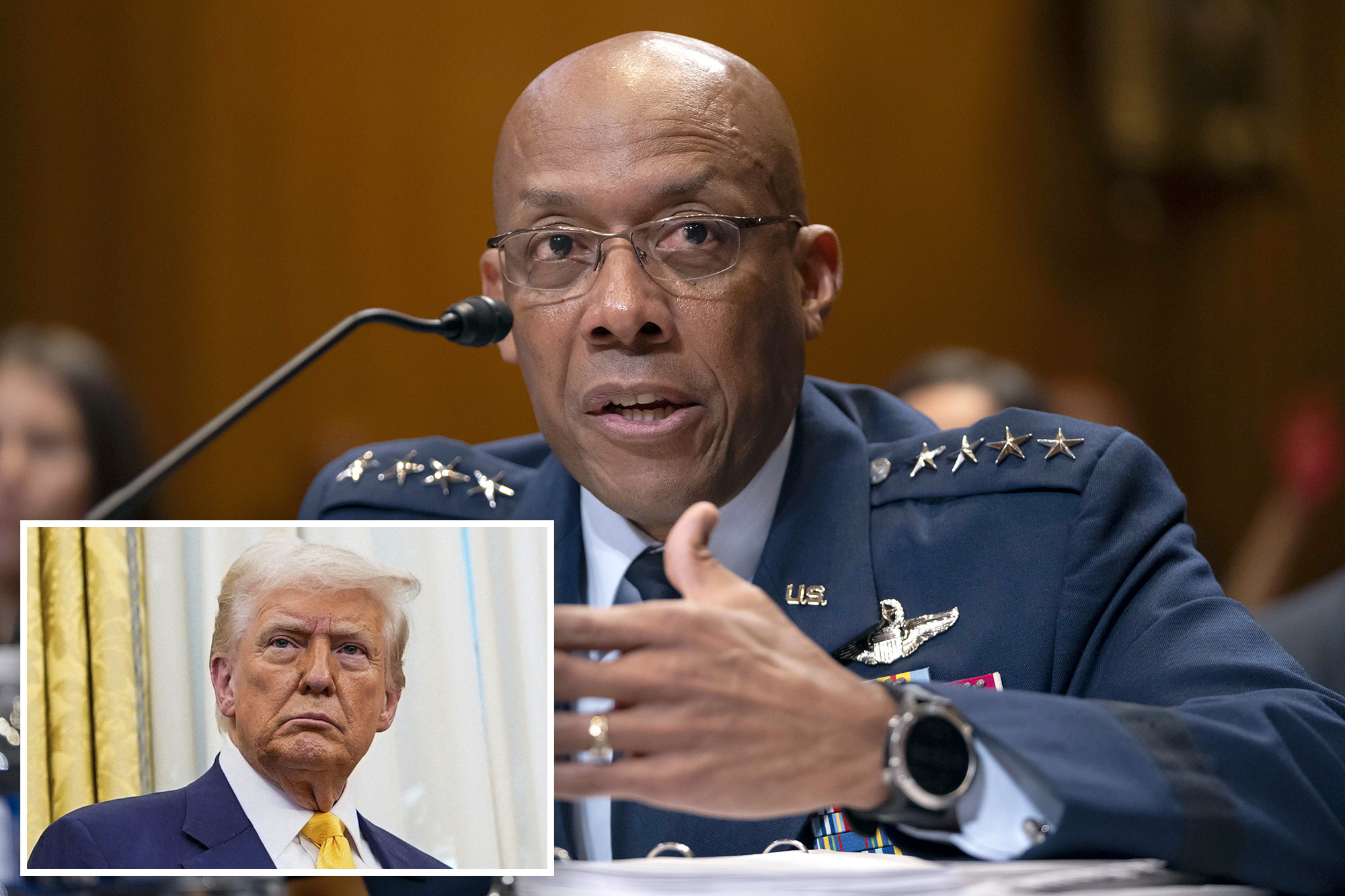 Trump fires Air Force Gen. CQ Brown as chairman of the Joint Chiefs of ...