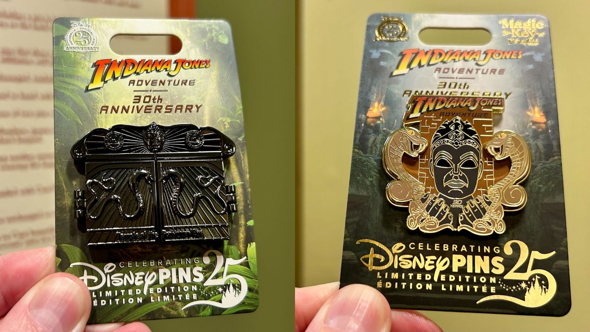 Indiana Jones Adventure 30th Anniversary Limited Edition Pins Available ...