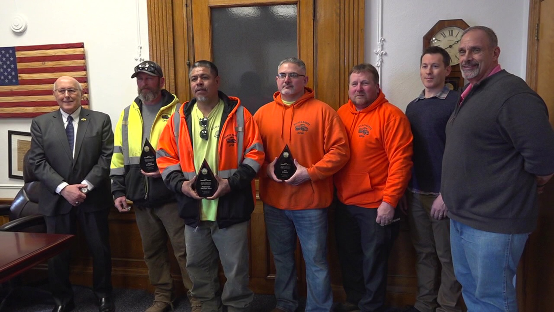 DPW workers honored for helping child in Wilkes-Barre