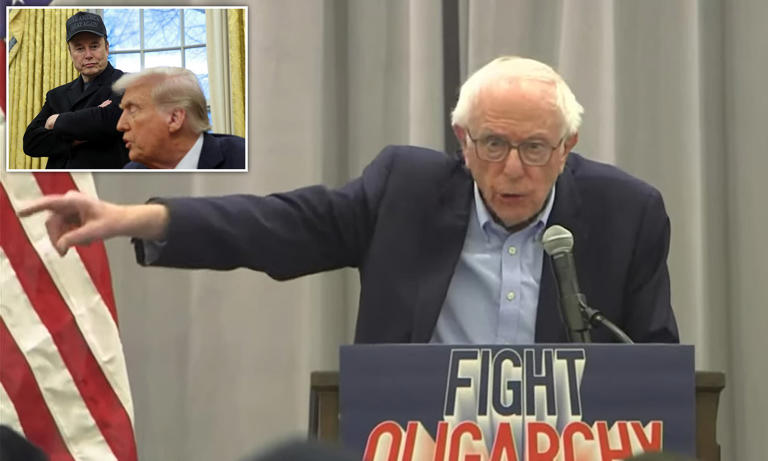 Bernie Sanders kicks off 'fighting oligarchy' tour with dire warning Bernie Sanders kicks off 'fighting oligarchy' tour with dire warning