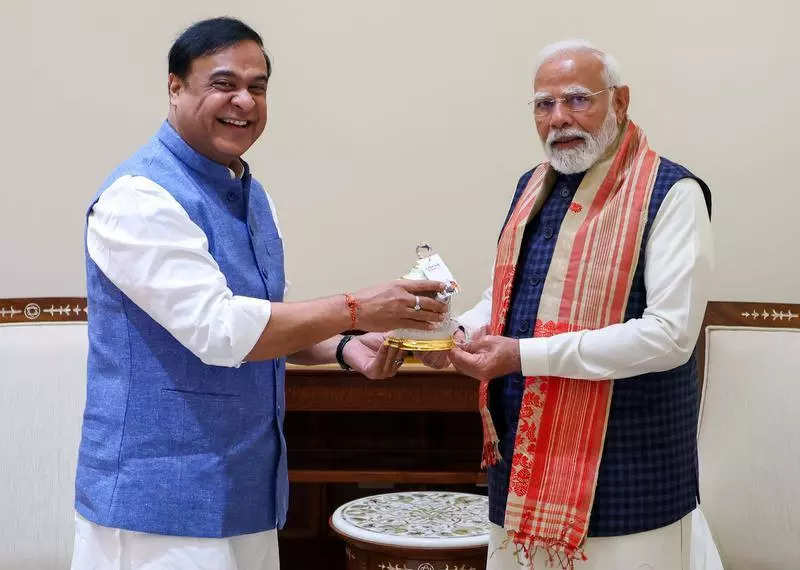 Himanta meets Modi in Delhi ahead of Advantage Assam 2.0