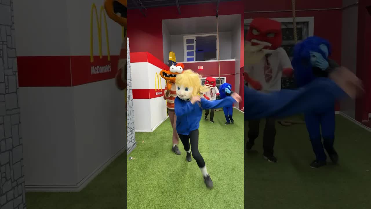 Inside Out Characters Chase McDonald's Mascot